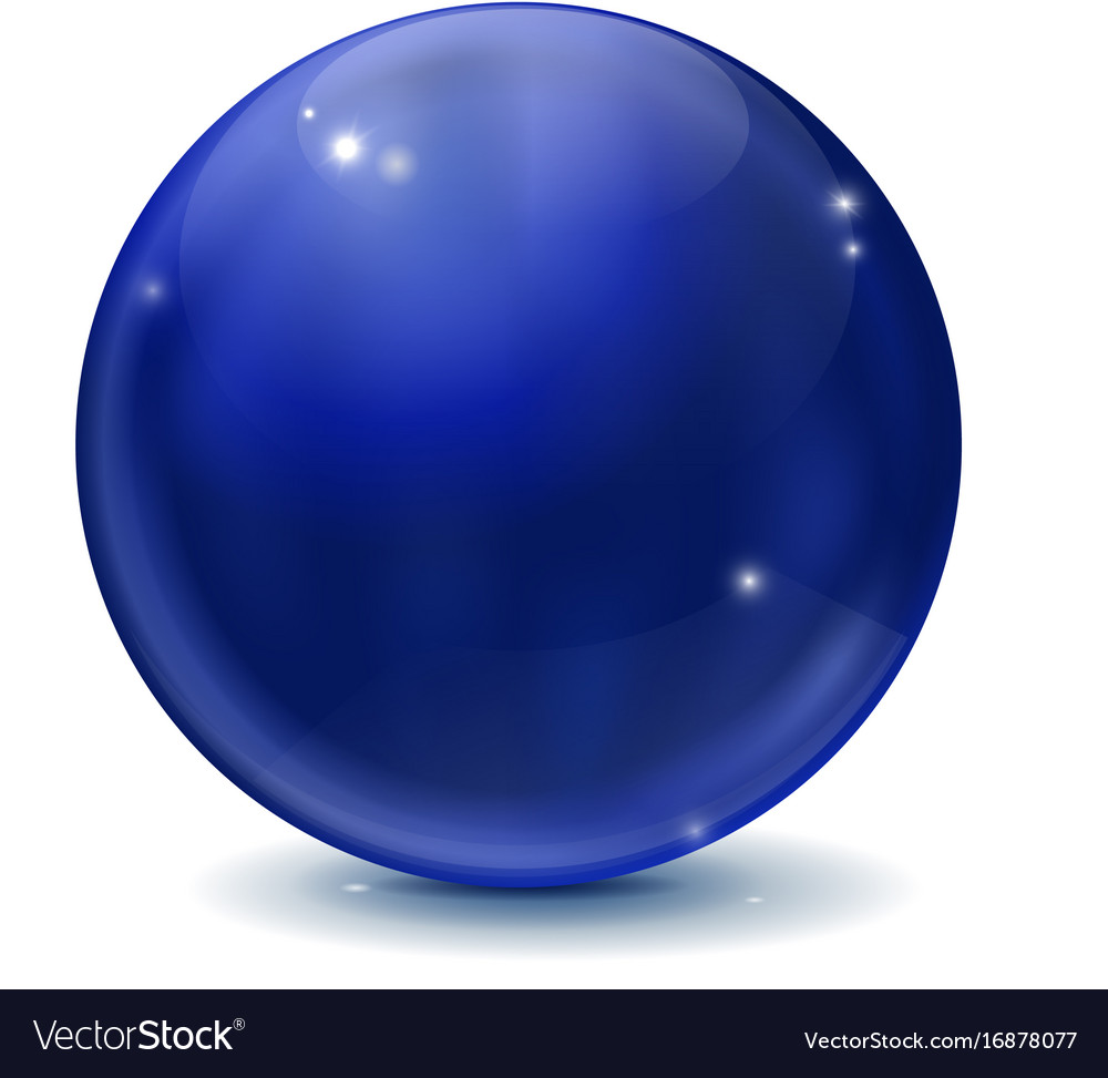 Blue sphere Royalty Free Vector Image - VectorStock
