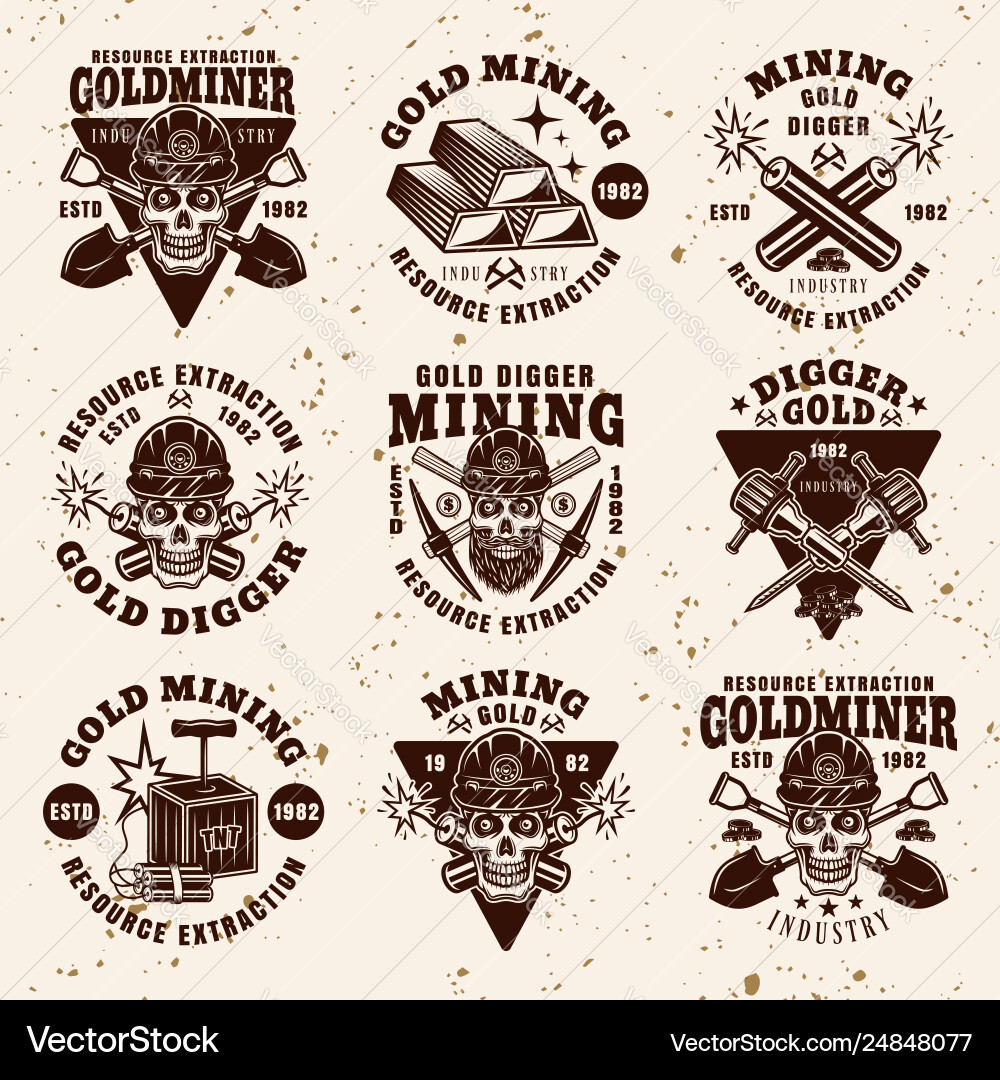 Gold mining industry and precious metal extraction