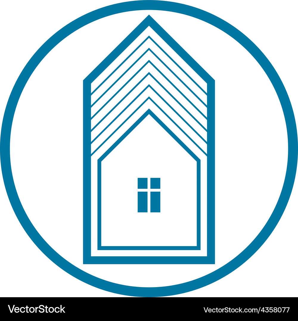 Home symbol can be used in advertising and web Vector Image