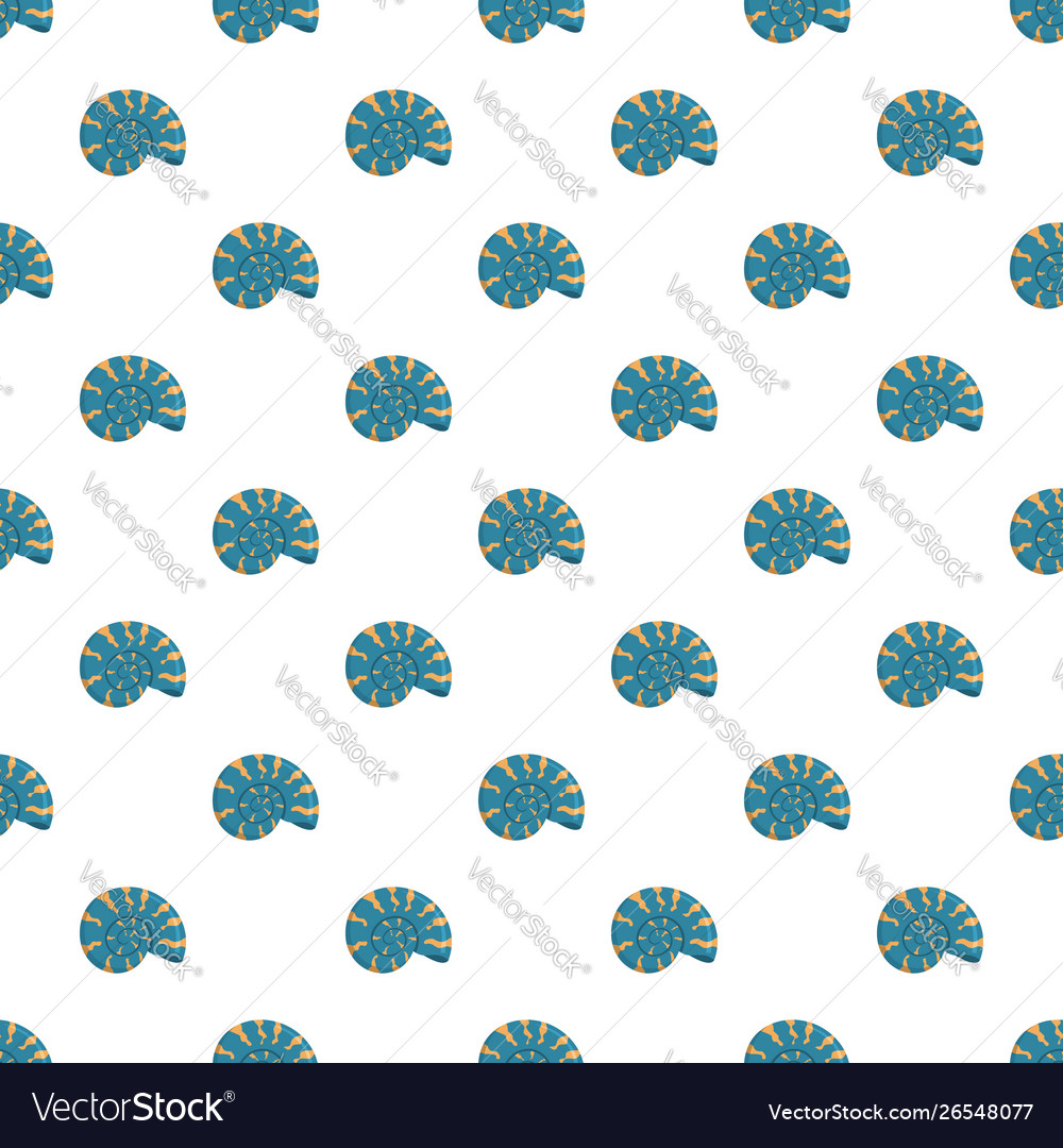 Round shell pattern seamless Royalty Free Vector Image