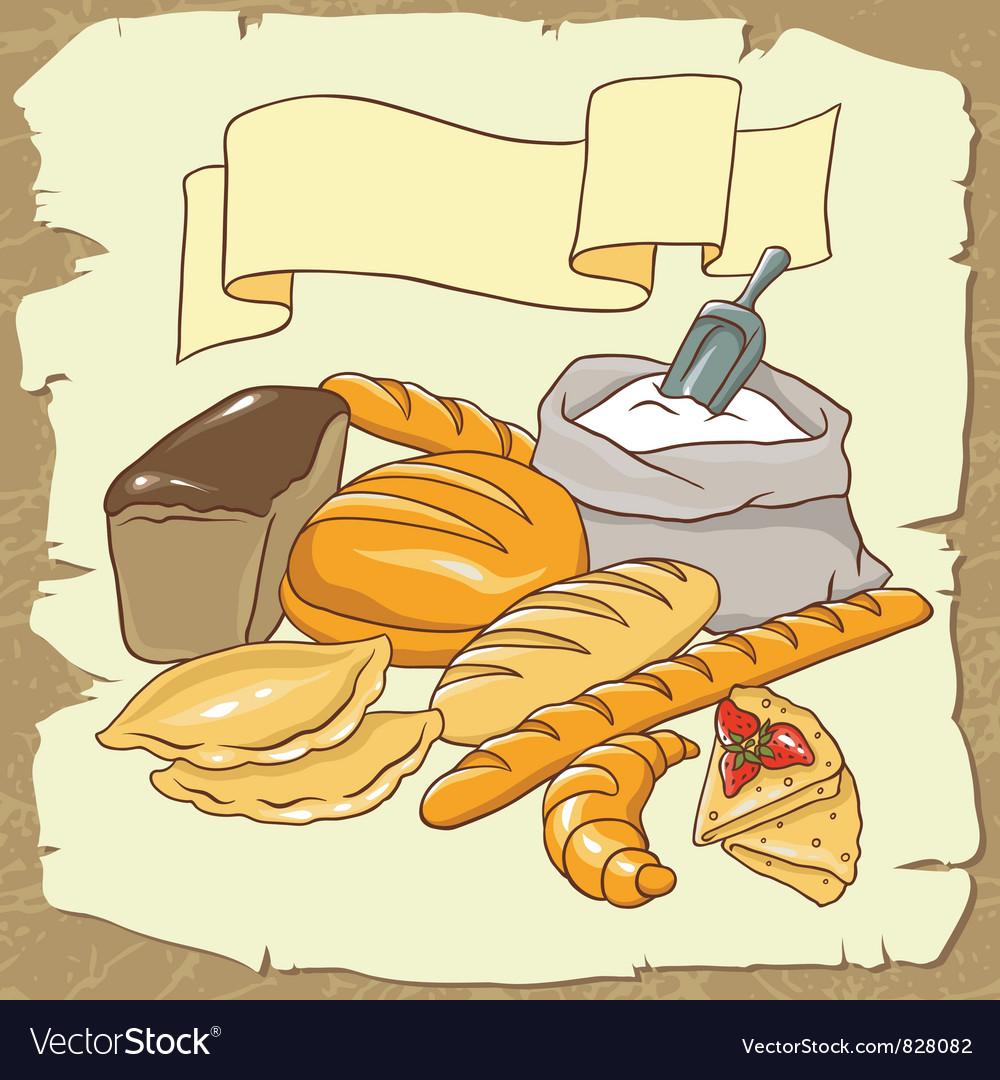 Bread theme Royalty Free Vector Image - VectorStock