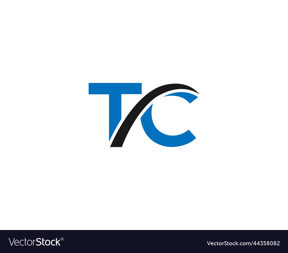 Letter tc logo design inspirations Royalty Free Vector Image