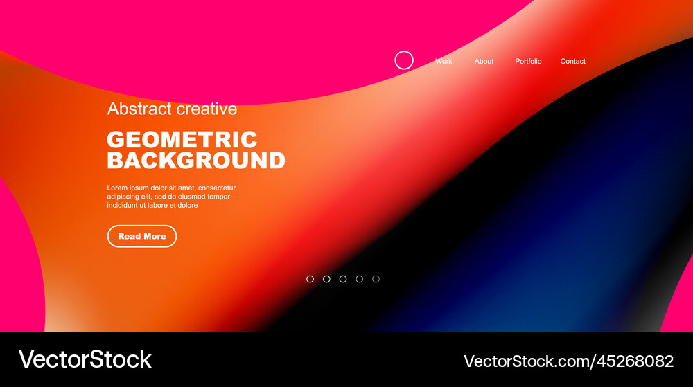 Liquid colors with flowing round shapes abstract Vector Image