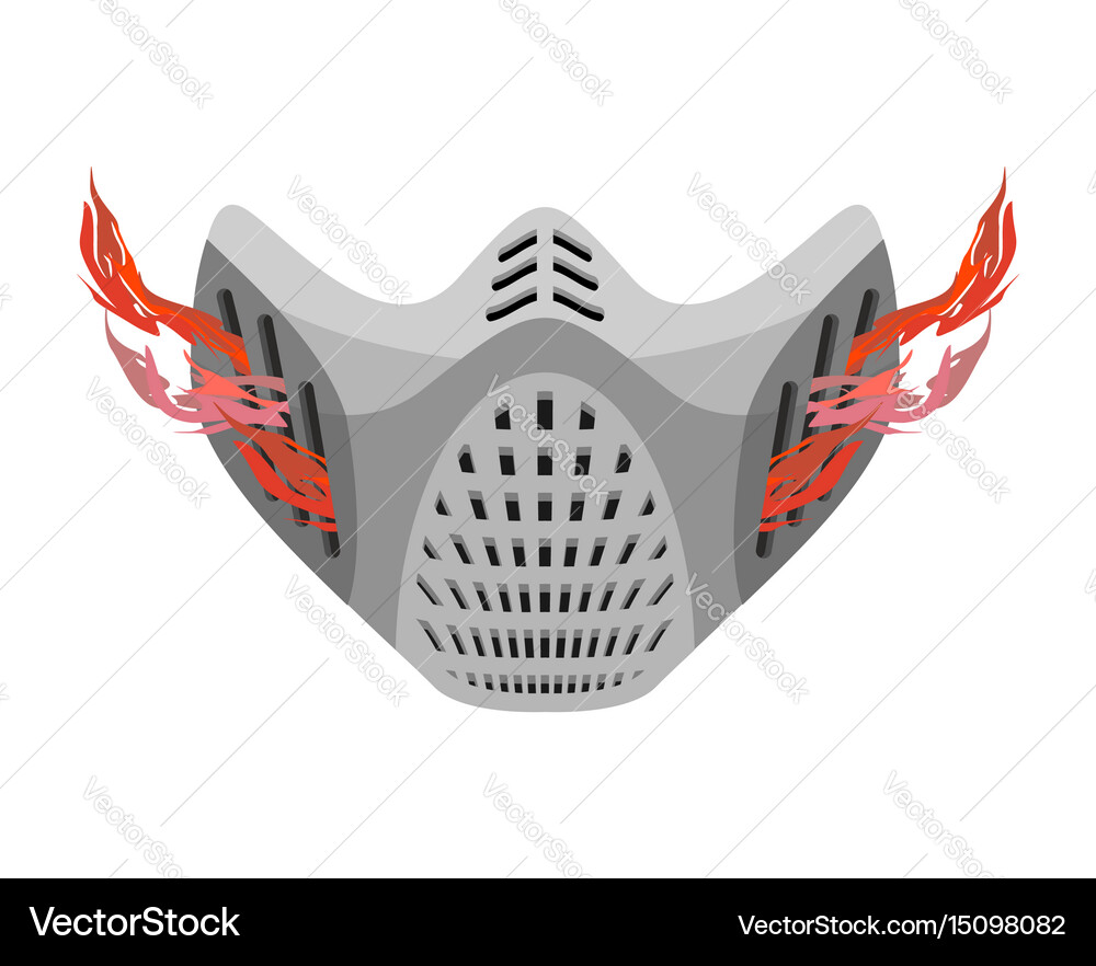 Protective mask respirator future fantastic space Vector Image