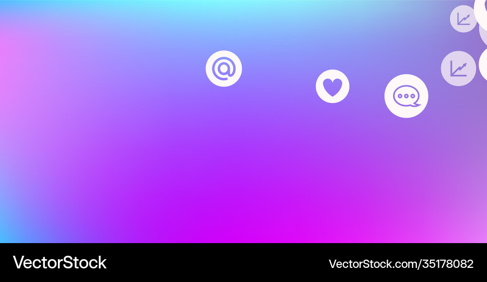 Social media marketing communication networking Vector Image