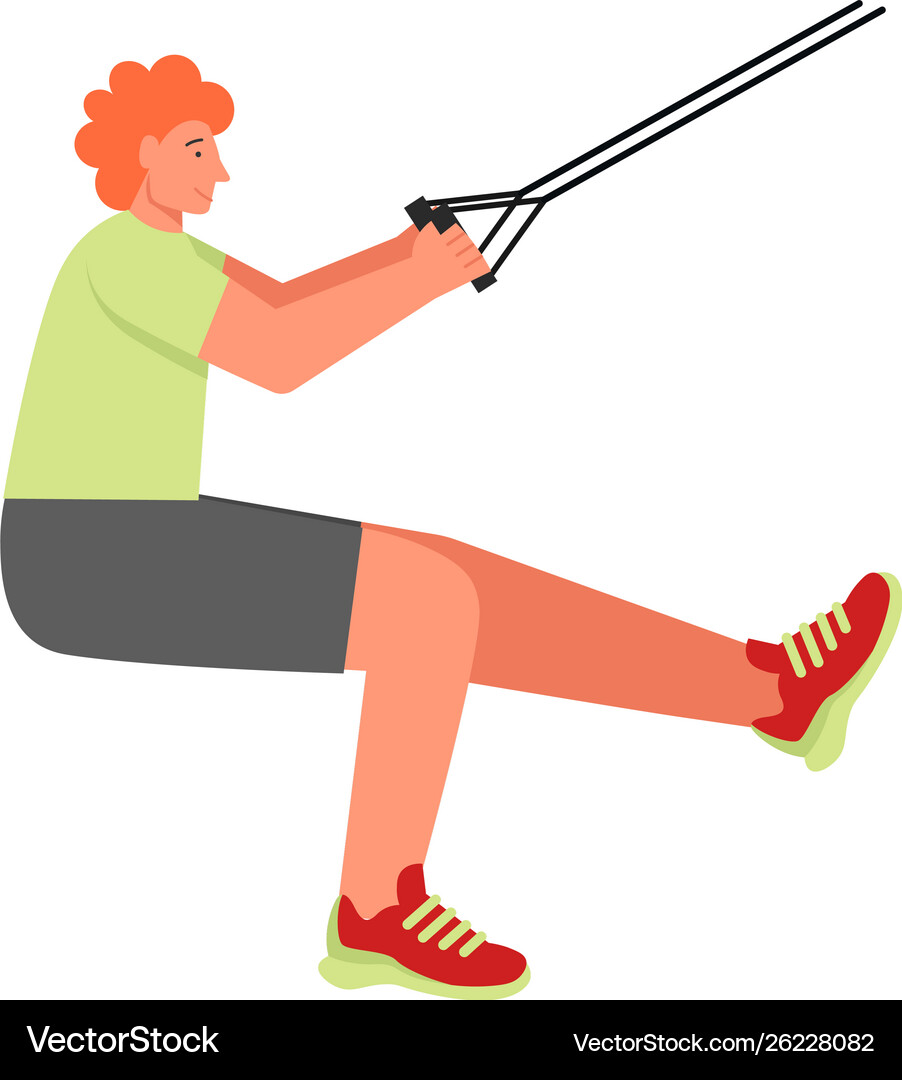 Sports people flat style design Royalty Free Vector Image