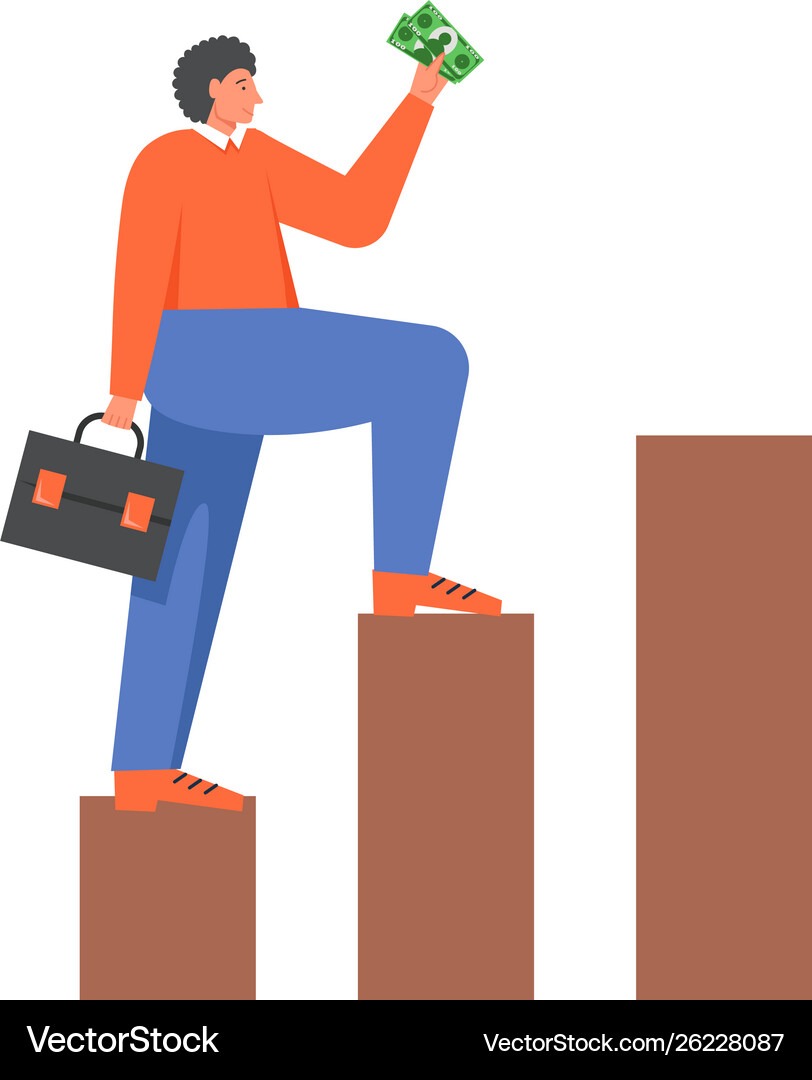 Business success concept flat style design Vector Image