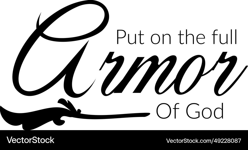 Christian faith typography for print Royalty Free Vector