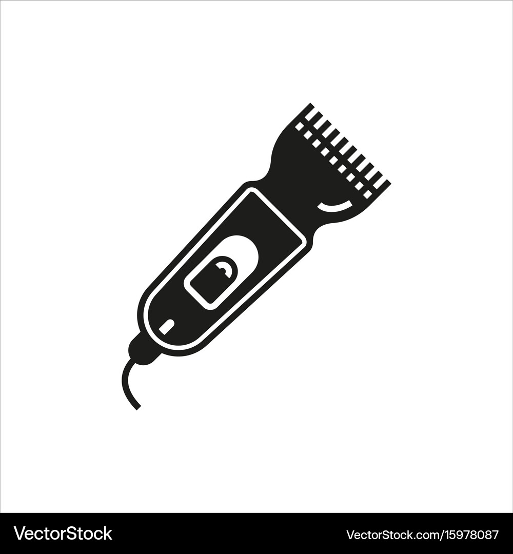 Shaver symbol hairclipper icon Royalty Free Vector Image
