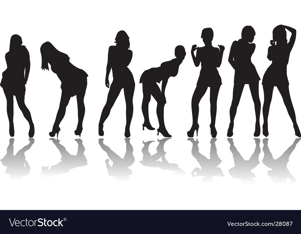 Silhouettes Royalty Free Vector Image - VectorStock