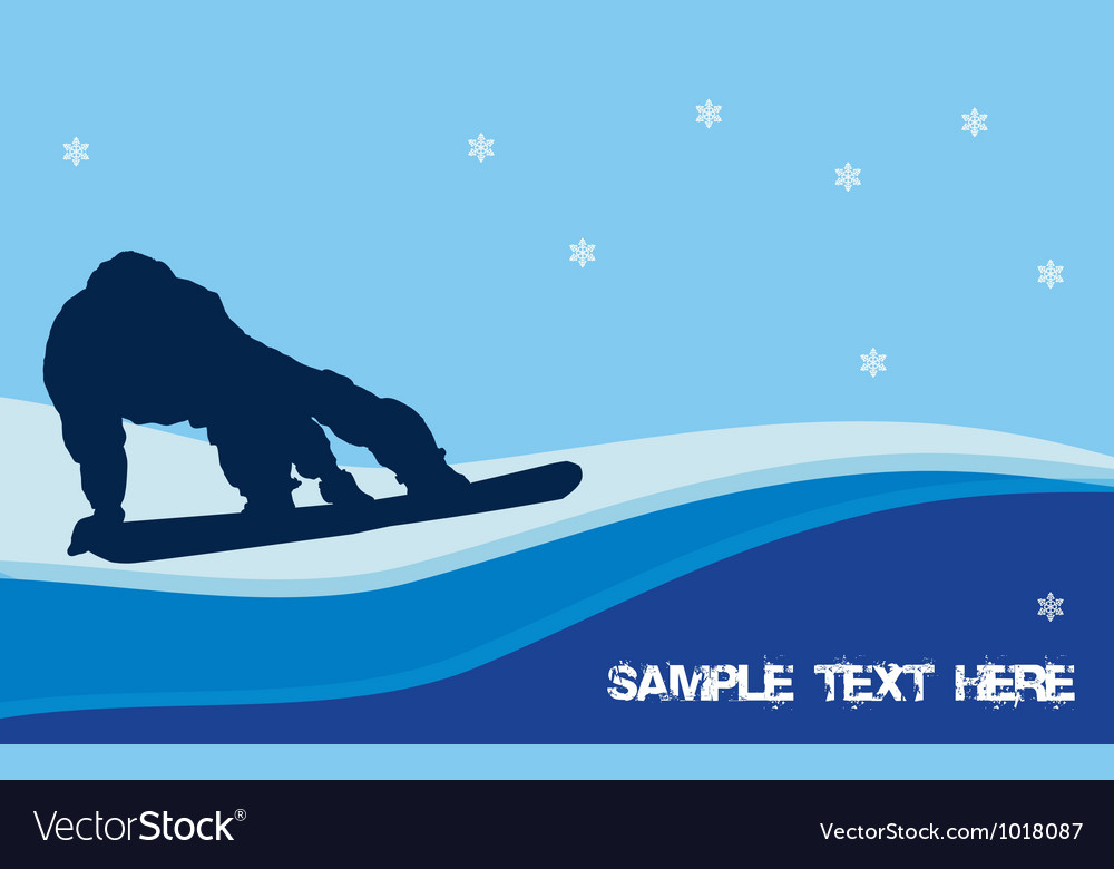 Snowboarding Royalty Free Vector Image - VectorStock