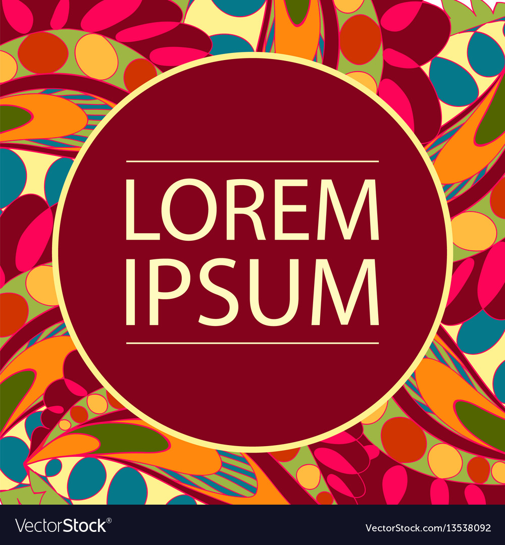 Decorative round frames Royalty Free Vector Image