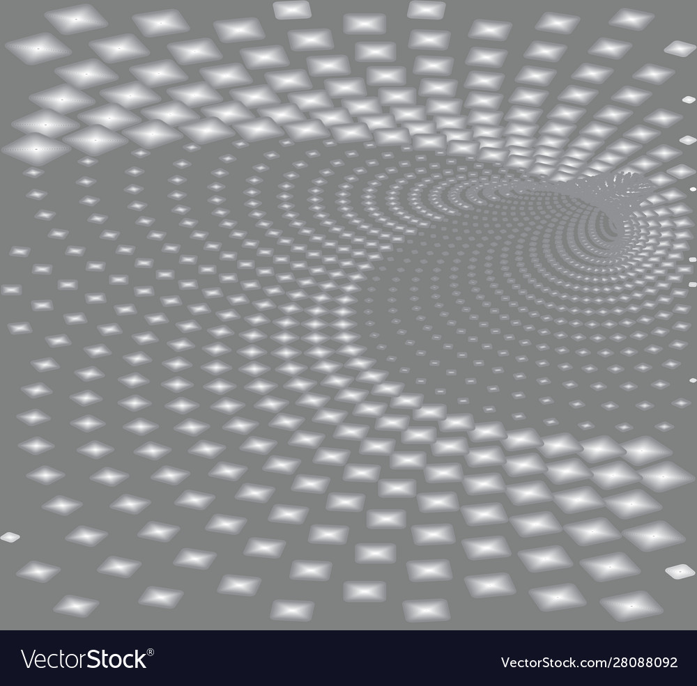 Dotted halftone spiral pattern or texture Vector Image