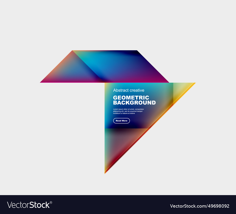 Gradient triangles abstract background Royalty Free Vector