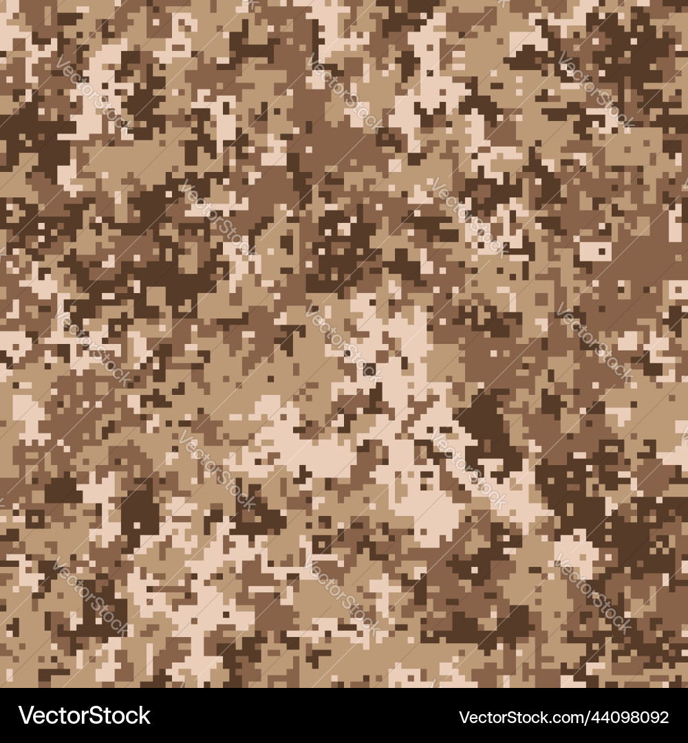 Pixel camouflage for a soldier army uniform Vector Image