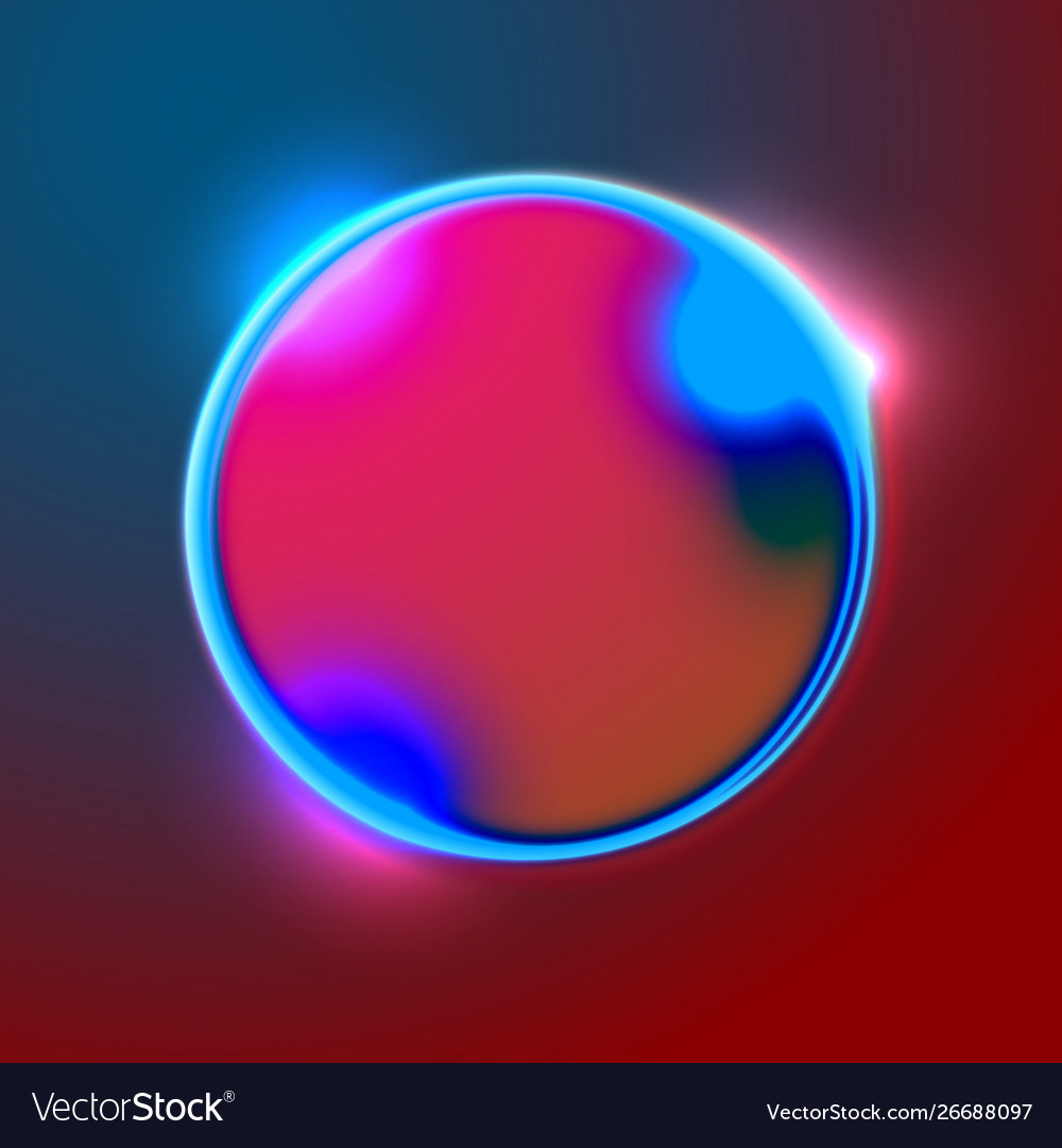 Abstract banner with bright circle shape Vector Image