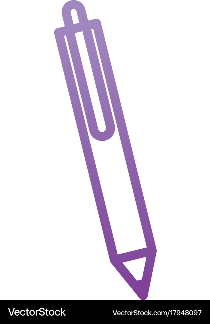 Ballpoint pen accessory object write Royalty Free Vector