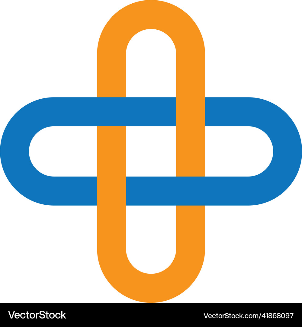 Business corporate chain logo Royalty Free Vector Image