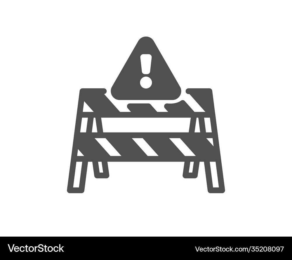 Warning road sign icon attention triangle sign Vector Image