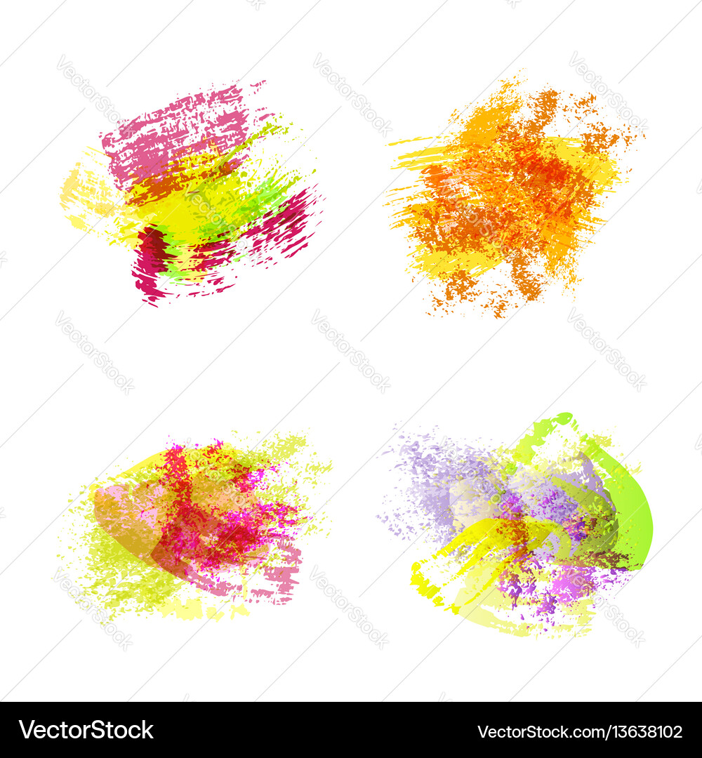 Abstract watercolor spots Royalty Free Vector Image