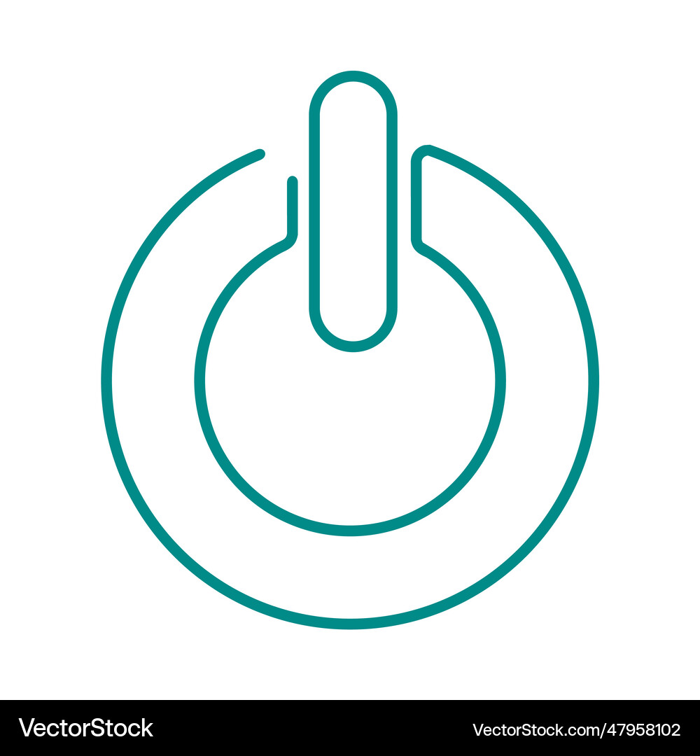 Blue power line iconsvg Royalty Free Vector Image
