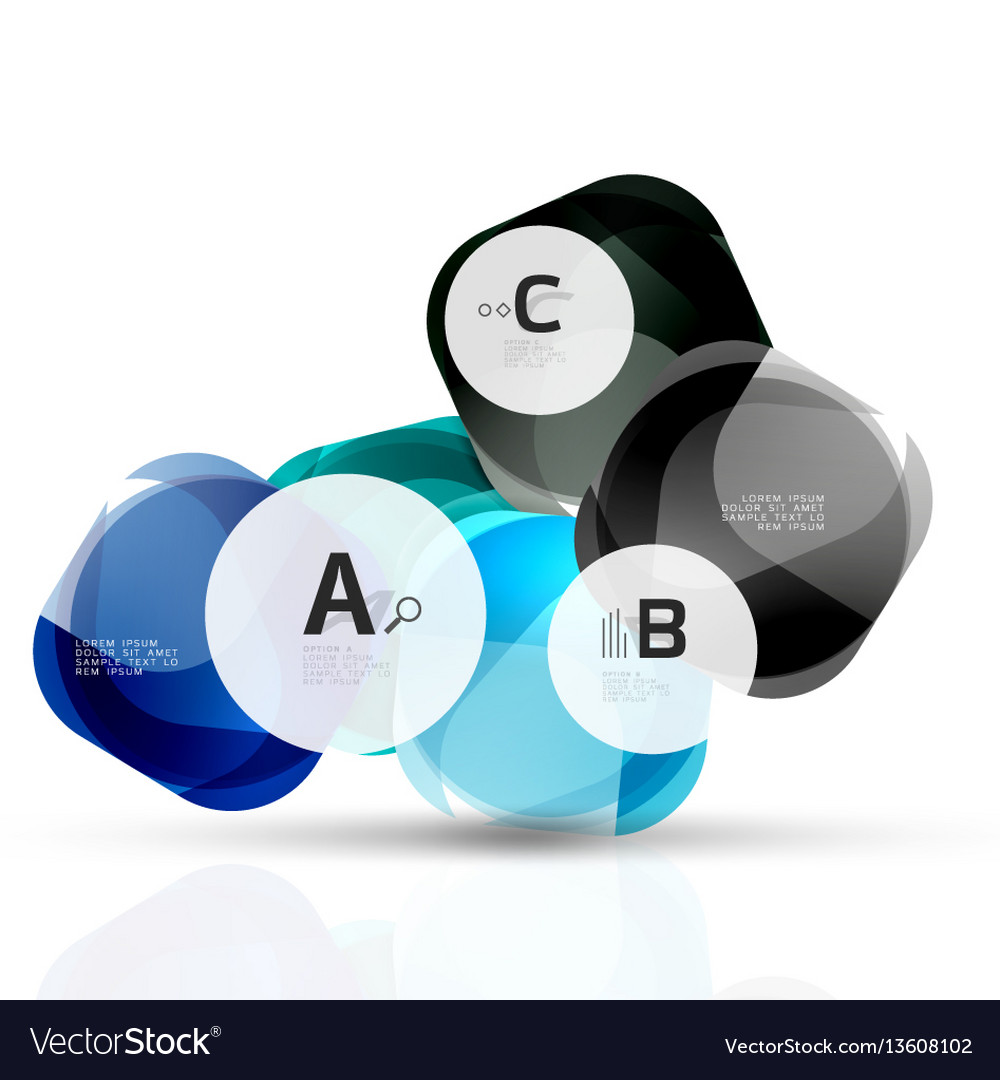 Shiny abstract elements Royalty Free Vector Image