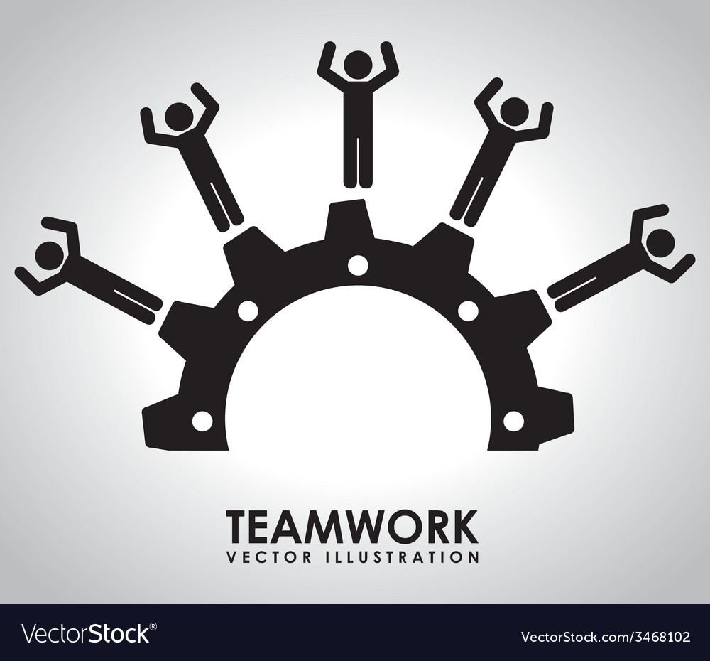 Teamwork design Royalty Free Vector Image - VectorStock