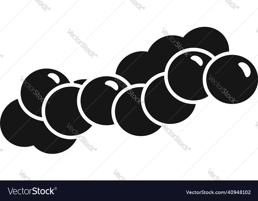 Tonsillitis bacteria icon simple tonsil Royalty Free Vector