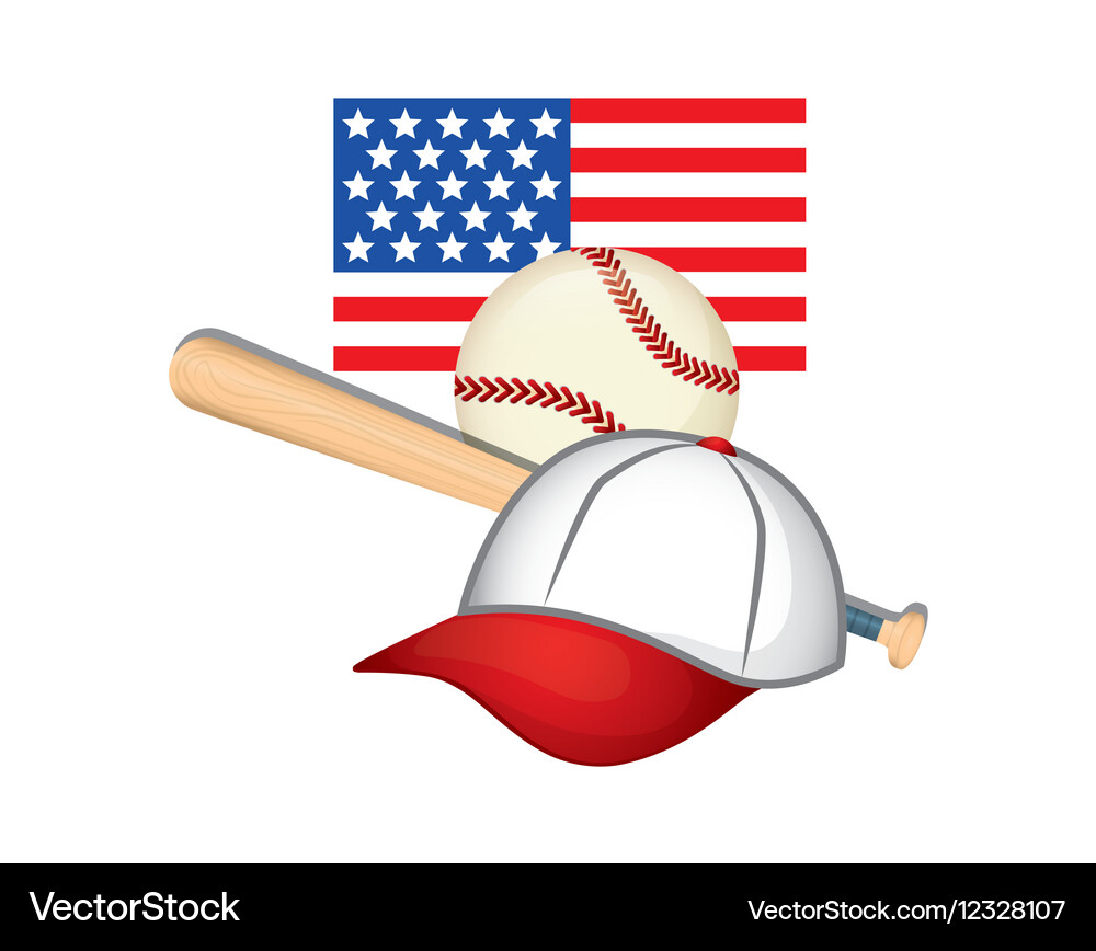 Baseball sport game Royalty Free Vector Image - VectorStock