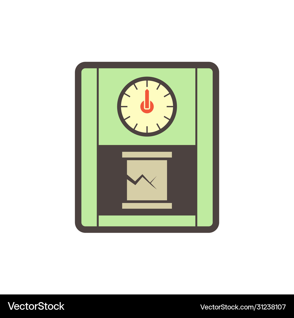 Concrete testing icon Royalty Free Vector Image