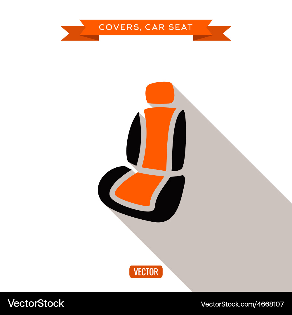 Covers and car seats for car Royalty Free Vector Image