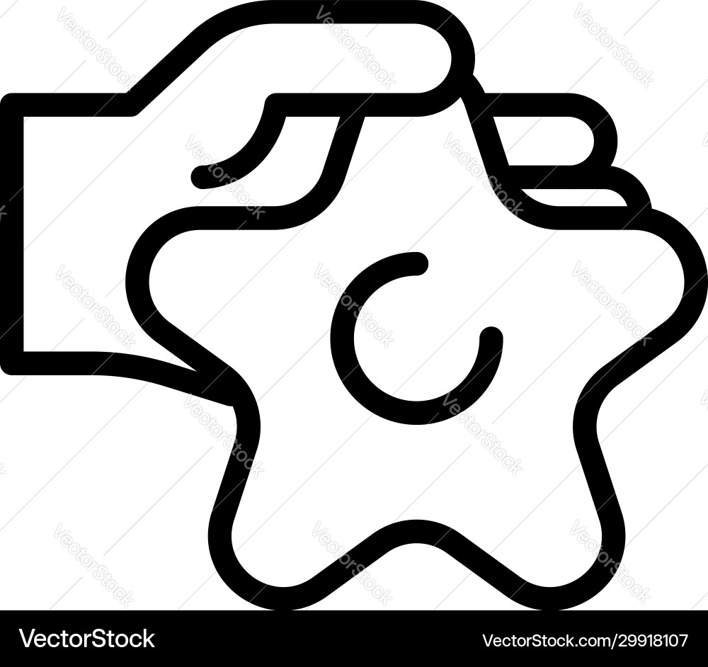 Excellence star icon outline style Royalty Free Vector Image