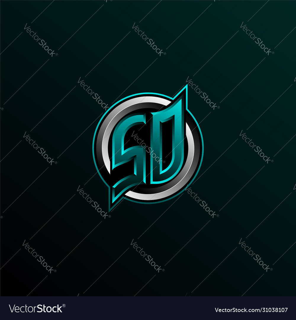 Initial sd logo design Royalty Free Vector Image