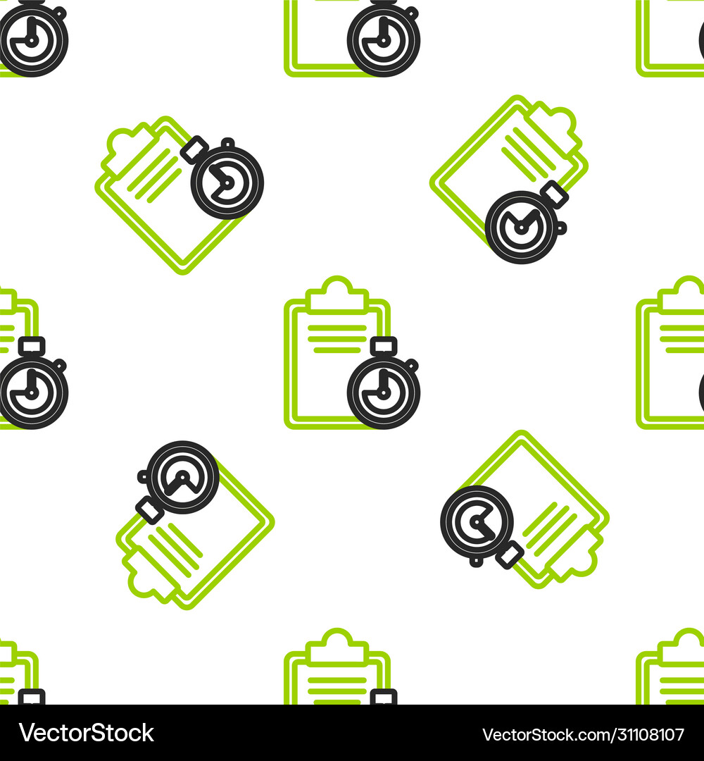 Line verification delivery list clipboard icon Vector Image