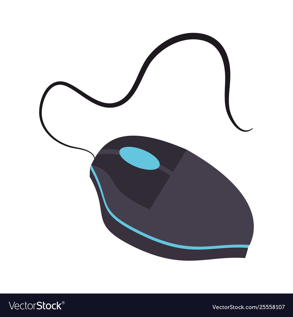Mouse computer hardware isolated device Royalty Free Vector