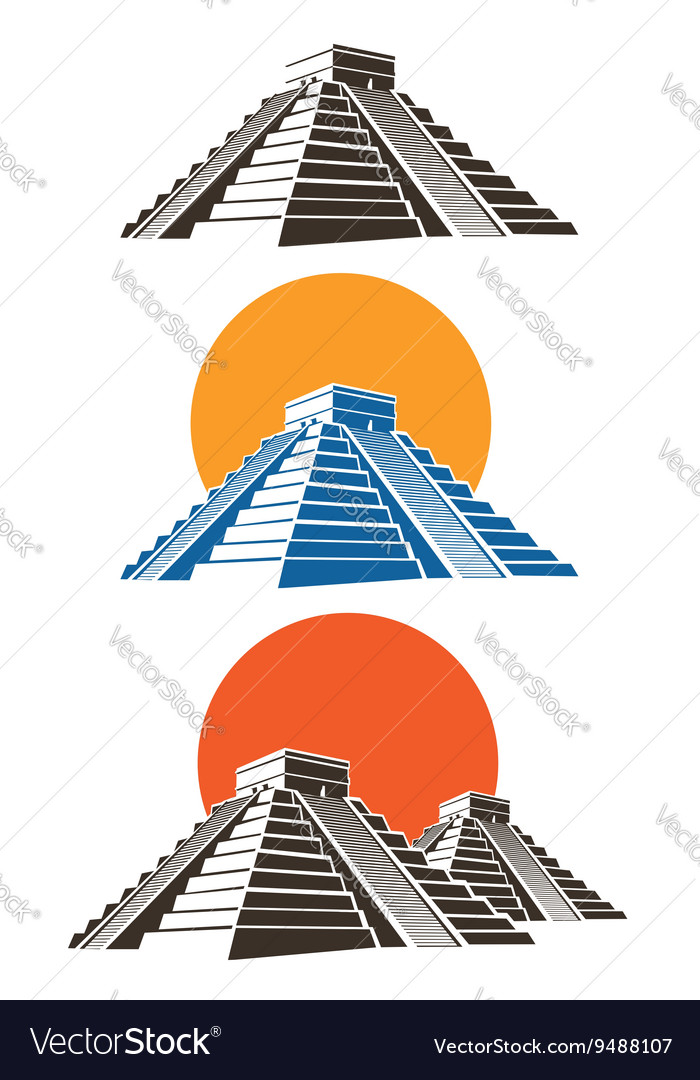 Pyramids Royalty Free Vector Image - VectorStock
