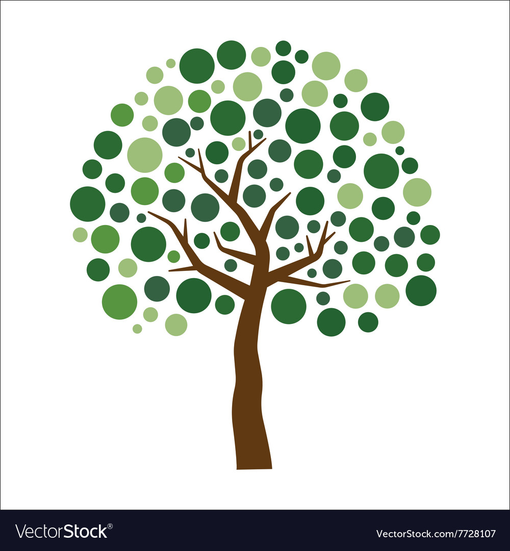 Stylized tree Royalty Free Vector Image - VectorStock
