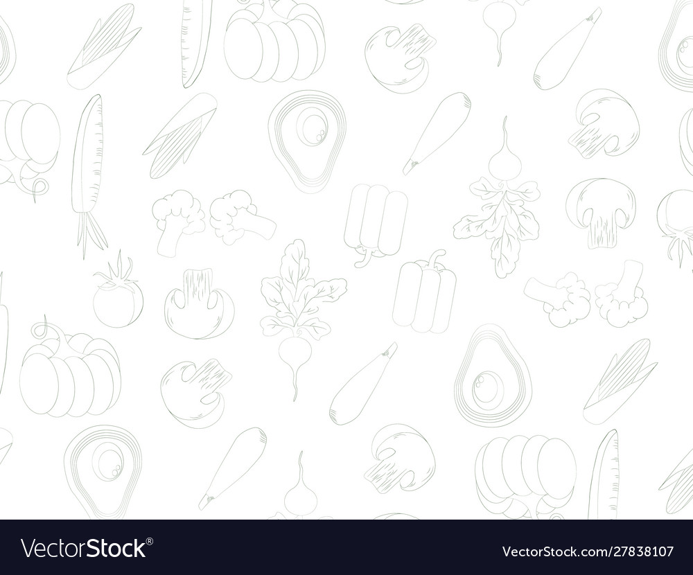 Vegetable set Royalty Free Vector Image - VectorStock