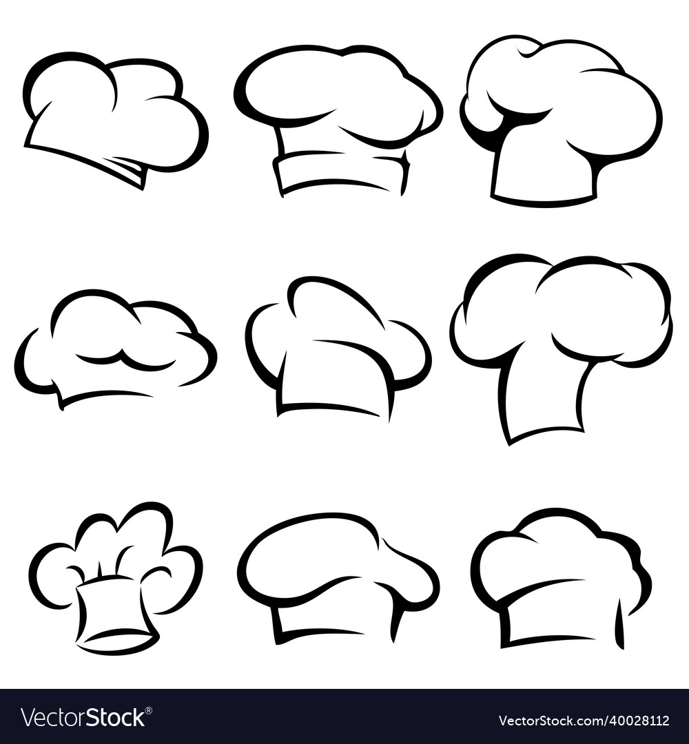 Chef cap Royalty Free Vector Image - VectorStock