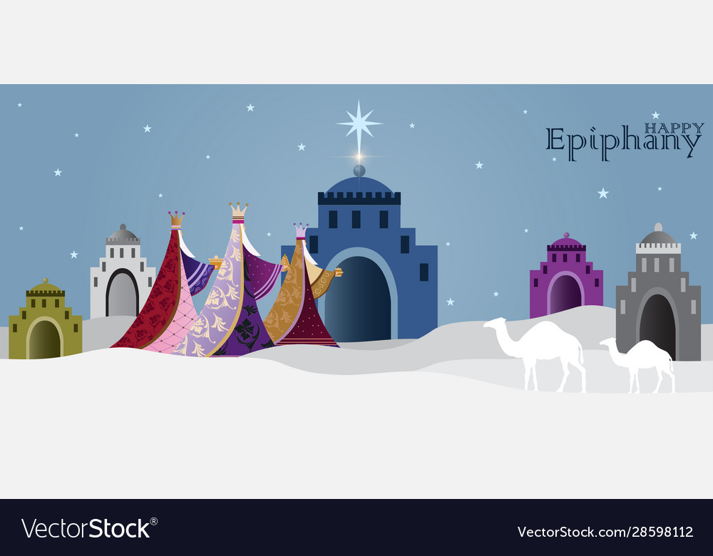 Epiphany is a christian festival Royalty Free Vector Image
