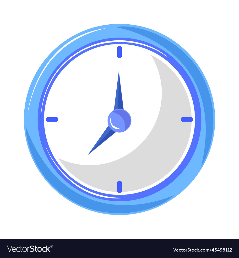 Round timer clock Royalty Free Vector Image - VectorStock