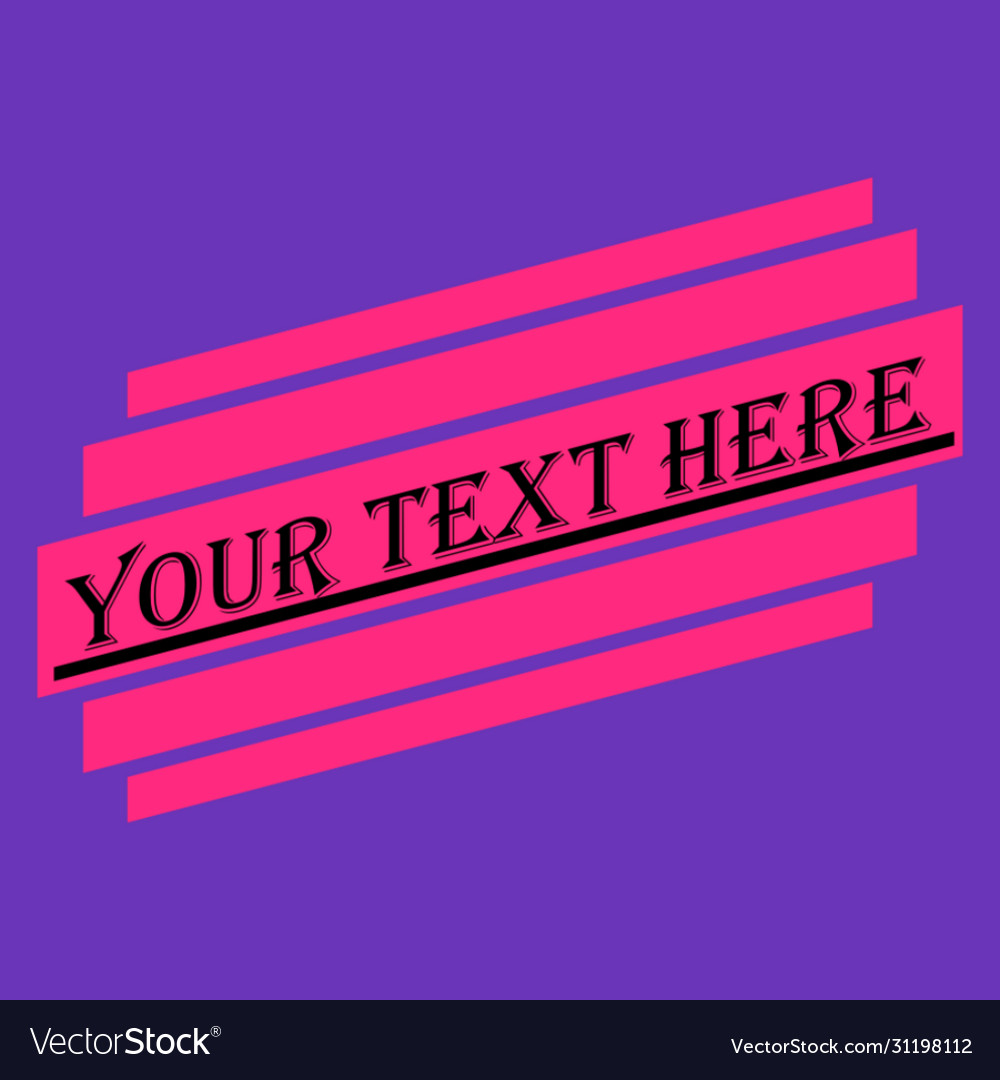 Text logo template Royalty Free Vector Image - VectorStock