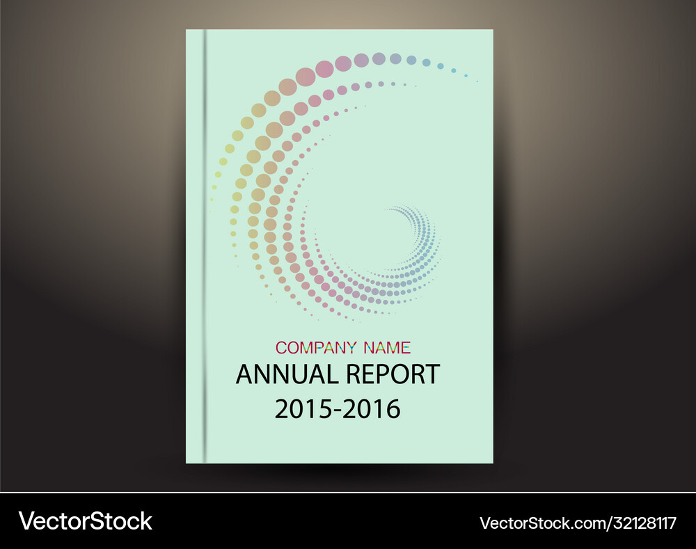 Business report cover abstract template Royalty Free Vector