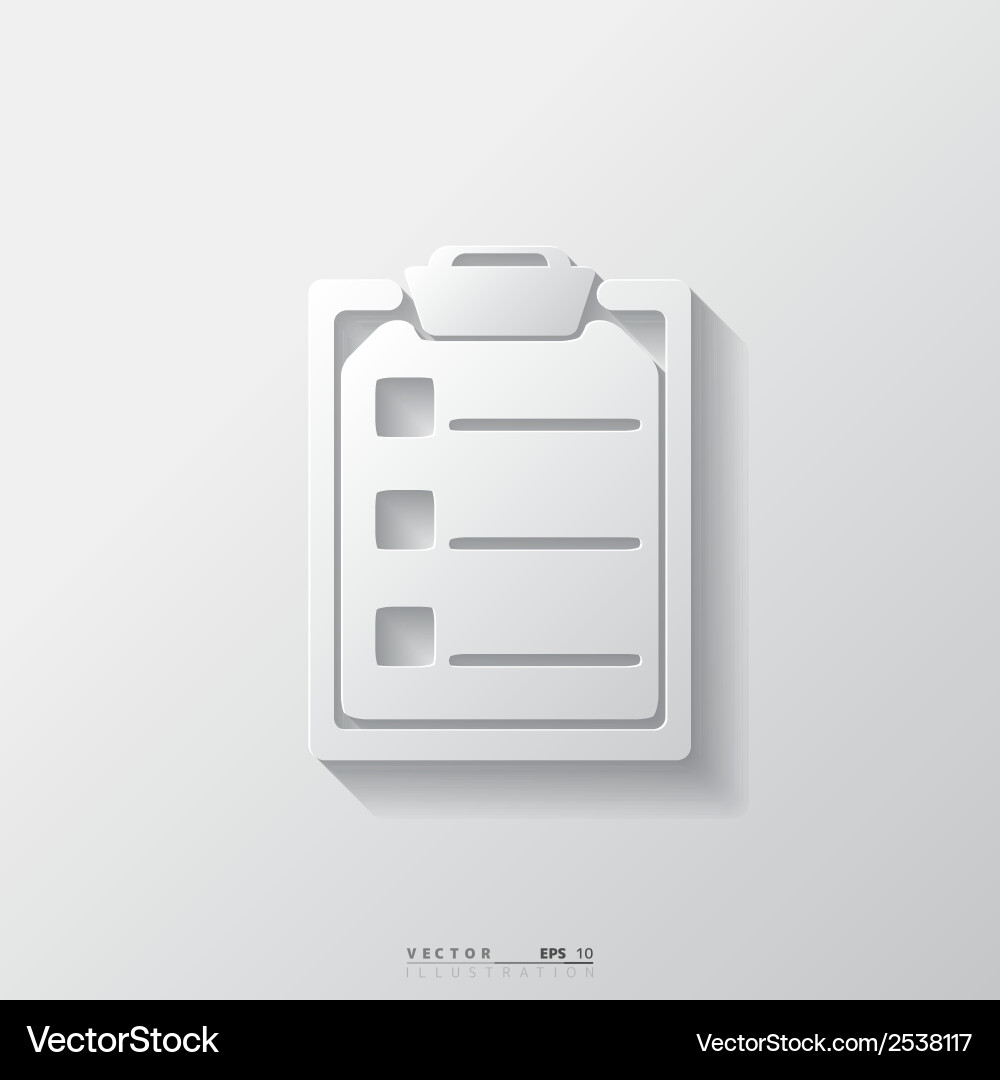 Clinical reportmedical data icon Royalty Free Vector Image