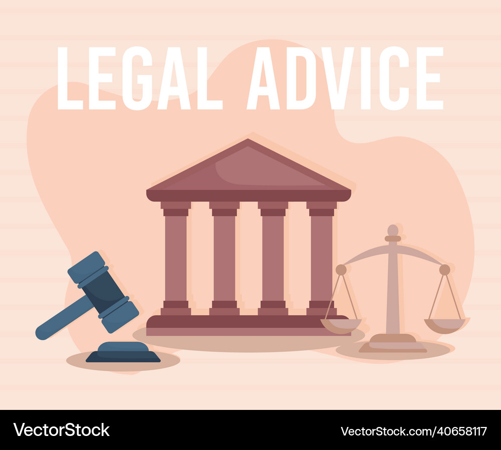 Legal advice design Royalty Free Vector Image - VectorStock