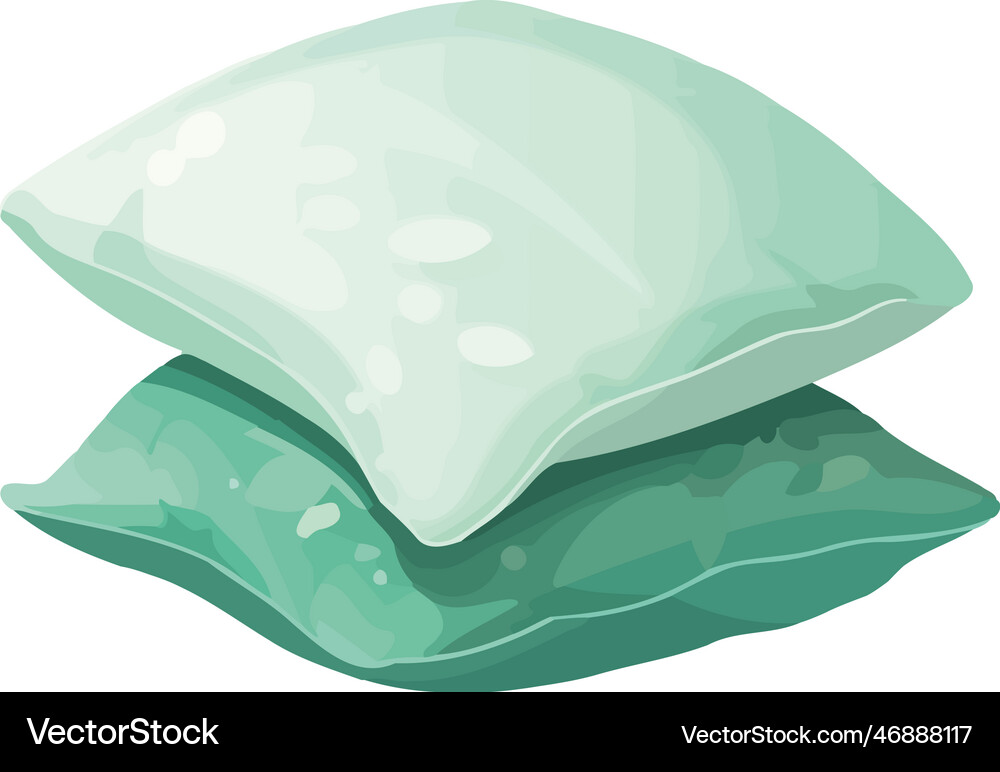 Soft pillow stack Royalty Free Vector Image - VectorStock