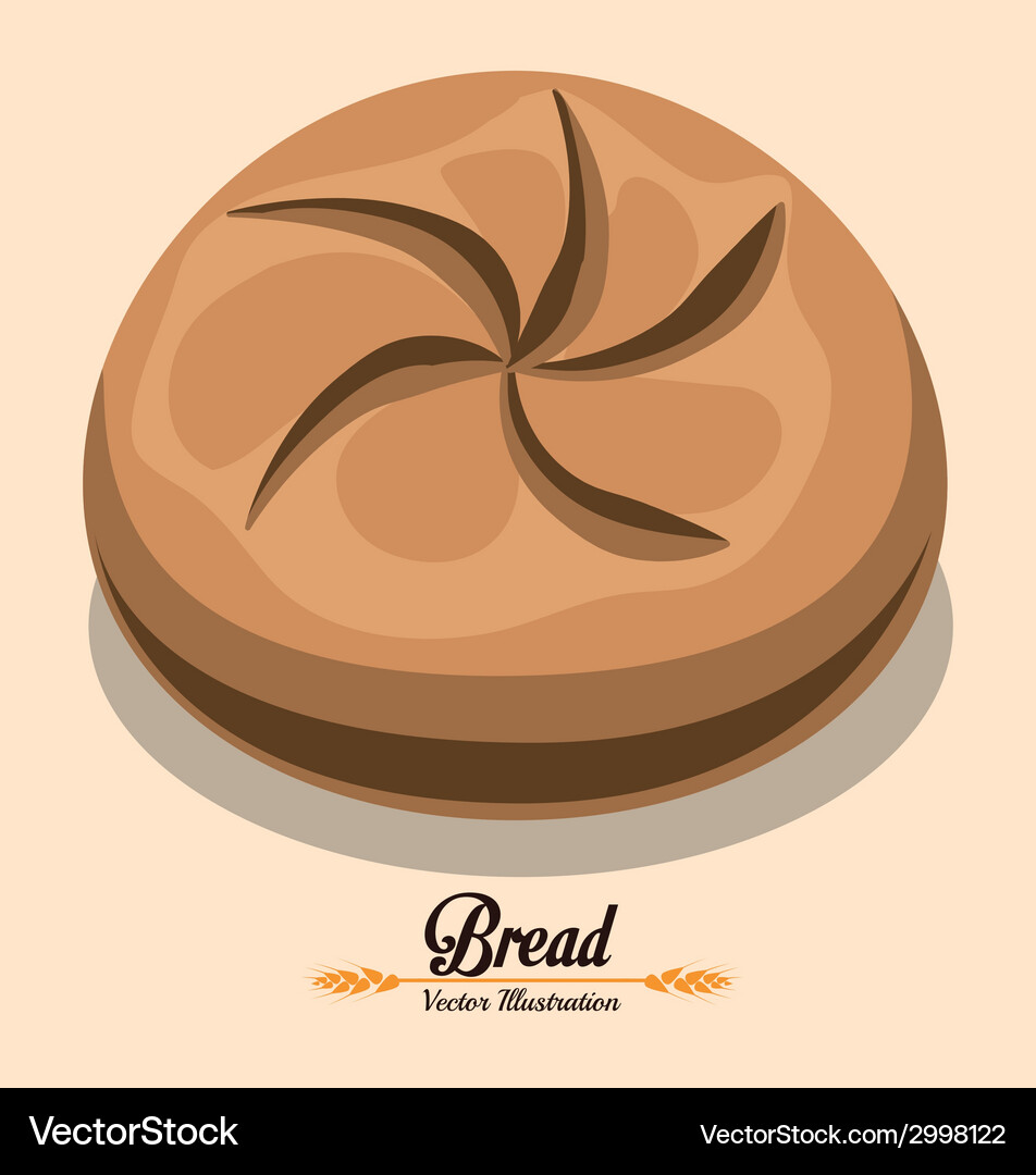 Bakery design over beige background Royalty Free Vector
