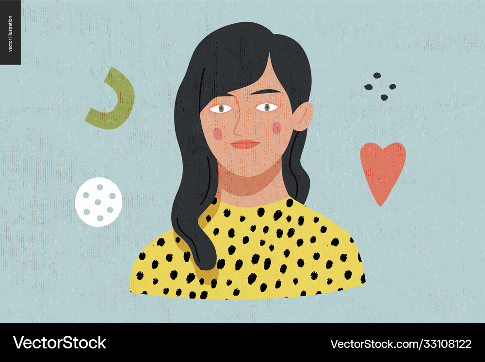 Beautiful people portraits Royalty Free Vector Image