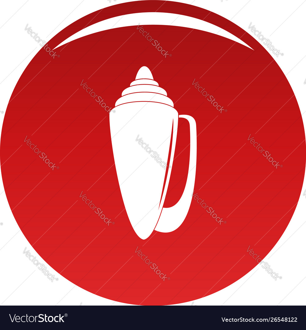 Shell icon red Royalty Free Vector Image - VectorStock