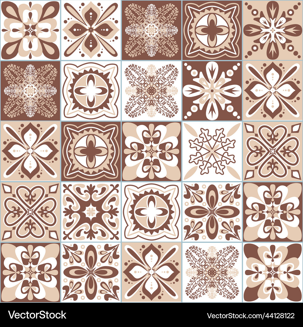 Traditional spanish ceramic tile azulejo talavera Vector Image